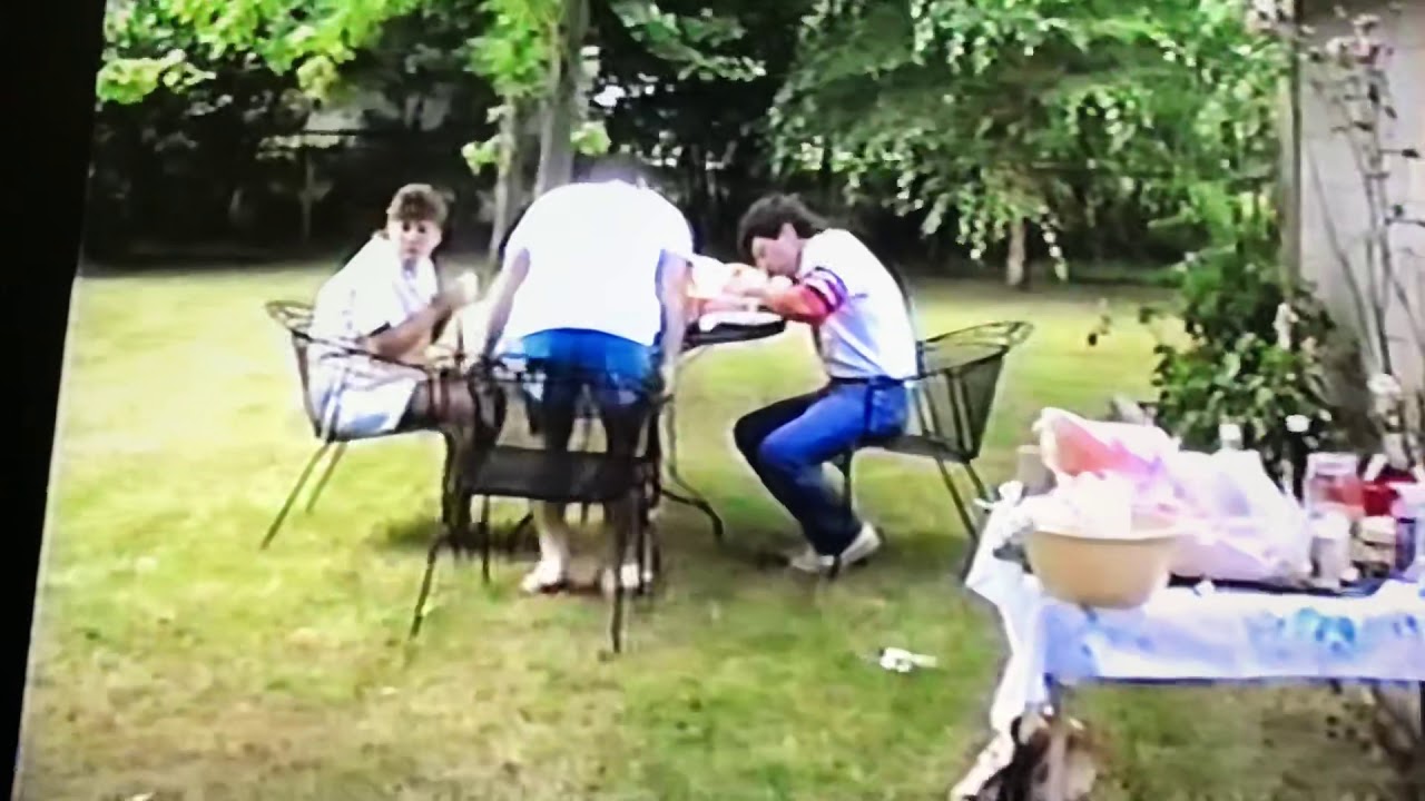 Bakos family cookout 1989 - YouTube