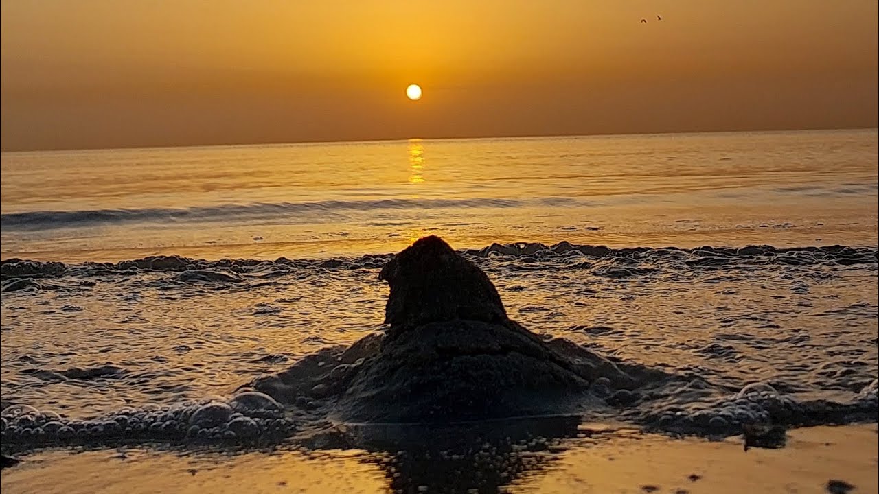 MONDAY SUNRISE 🌅 VIEW FROM MAHBOULA SEA SIDE..#kuwait #seaside #mahadev ...