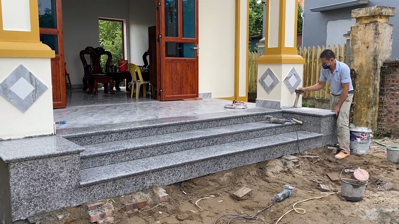 Construction Install Granite For Porch Step - Installing Granite For ...