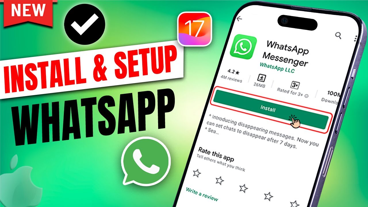 How to install and setup WhatsApp on iPhone 2024 | Full Guide - YouTube