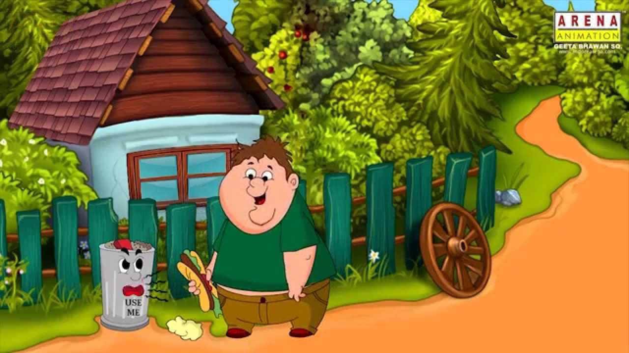 2d Animation Film Use Dustbin by Arena Indore Geeta bhawan - YouTube