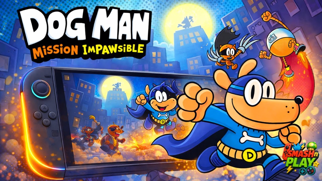 Dog Man: Mission Impawsible Gameplay on Nintendo Switch 2 - YouTube