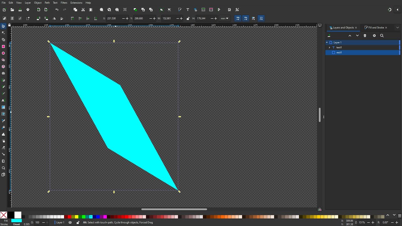 Inkscape Quick Guide to the Move Tool - YouTube