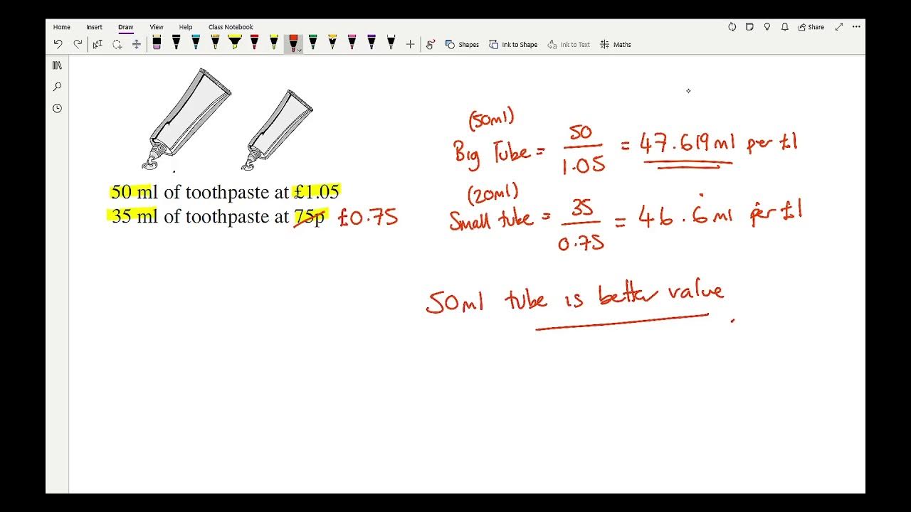 KS3/GCSE Money - Value for Money / Best Buy / Which is Better Value ...