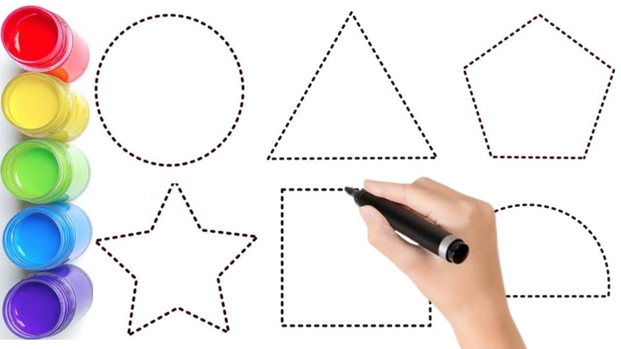 2D shapes drawing activity learning video,Learn to draw shapes ...