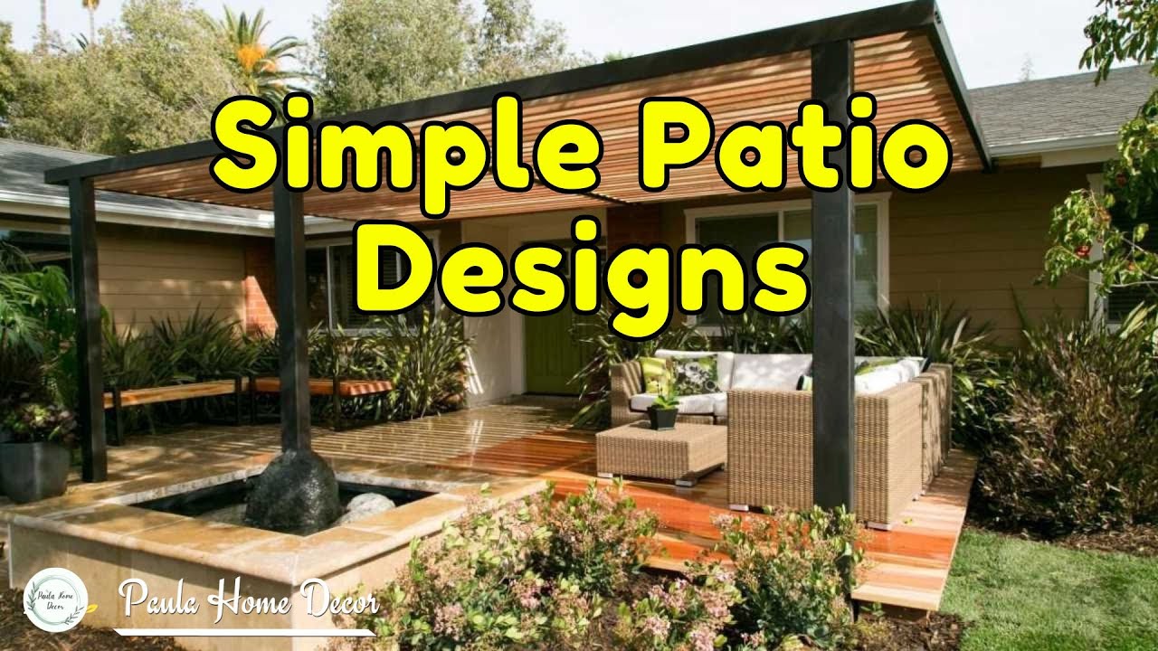 Innovative Free-Standing Patio Inspirations Minimalist Modern Patio ...