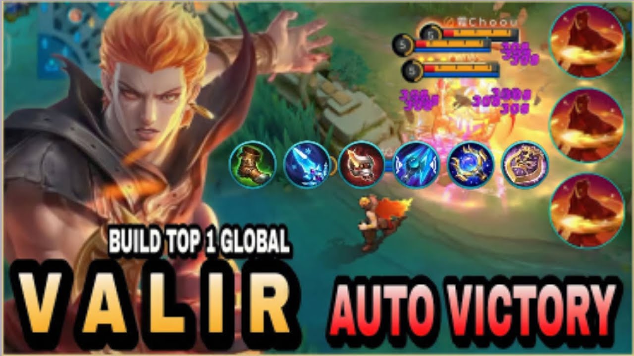 VALIR MOBILE LEGENDS SKILL BUILD AND NEW EMBLEM SET - YouTube