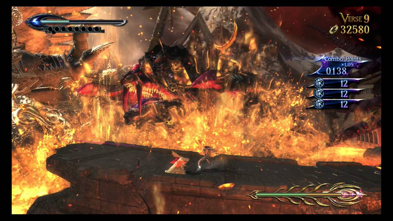 Bayonetta 2 - Lumen Sage Rival Battle (60 FPS Direct-Feed) - YouTube