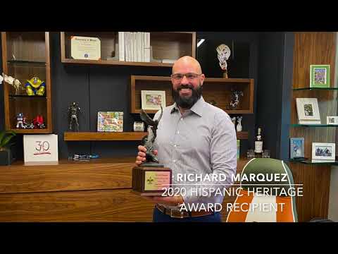 Richard Marquez - 2020 Hispanic Heritage Award - YouTube