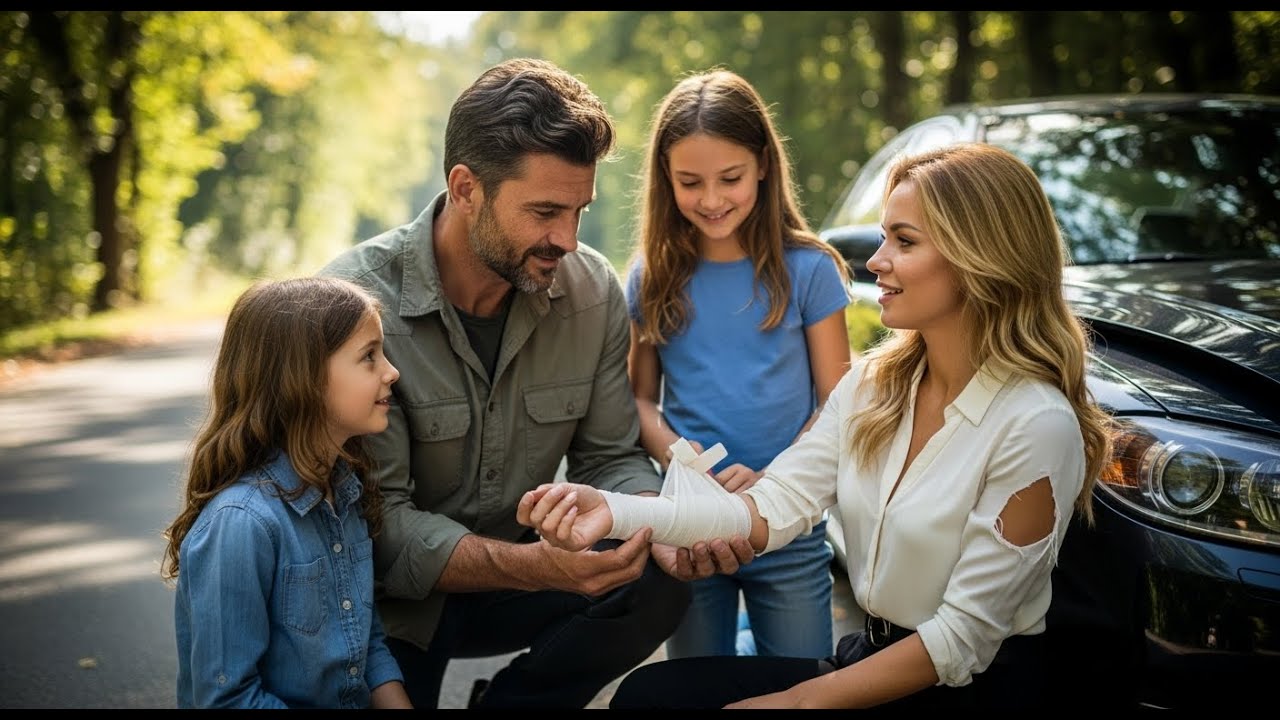 “Single Dad Rescues a Bleeding Millionaire by the Roadside—But What ...