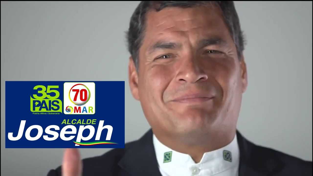 Mensaje Rafael Correa - Joseph Cueva 35-70 PAIS-MAR - YouTube