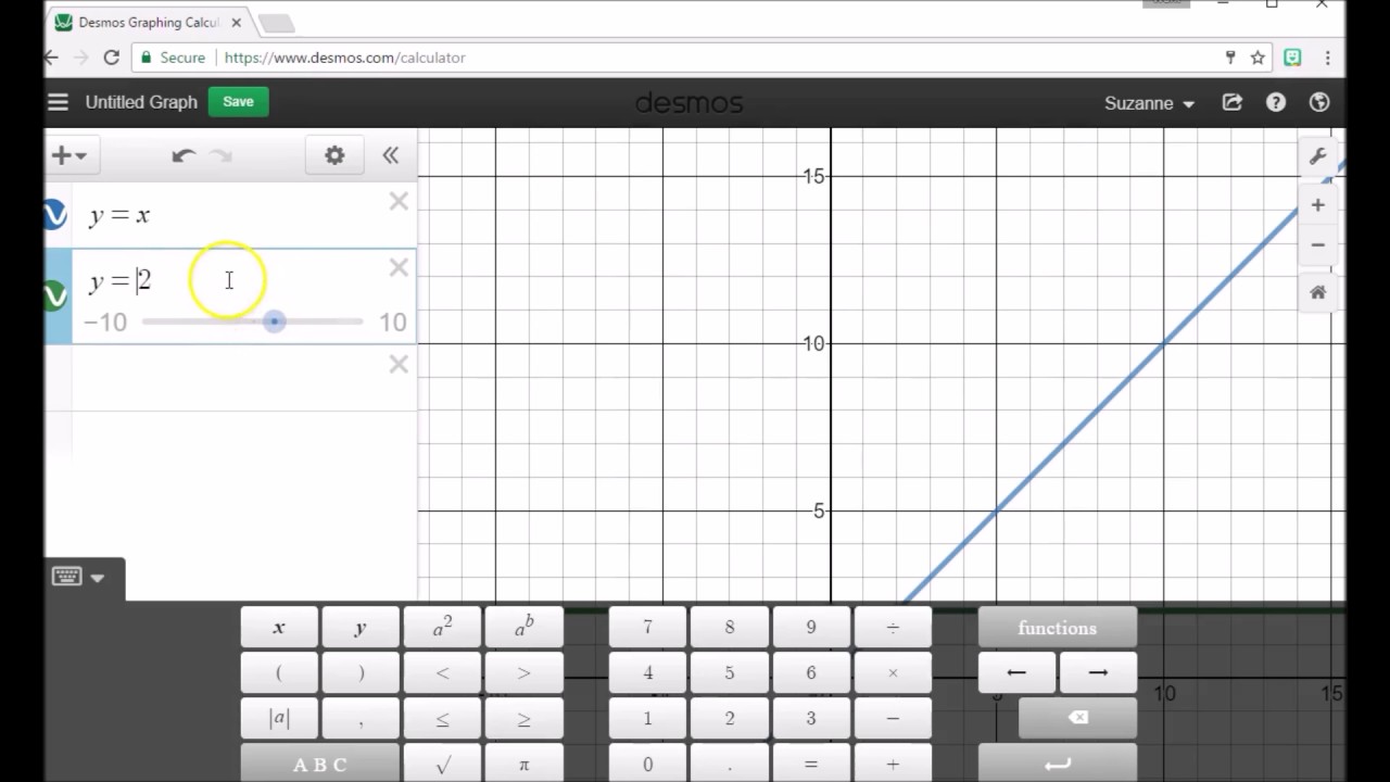Basics of Using Desmos - YouTube