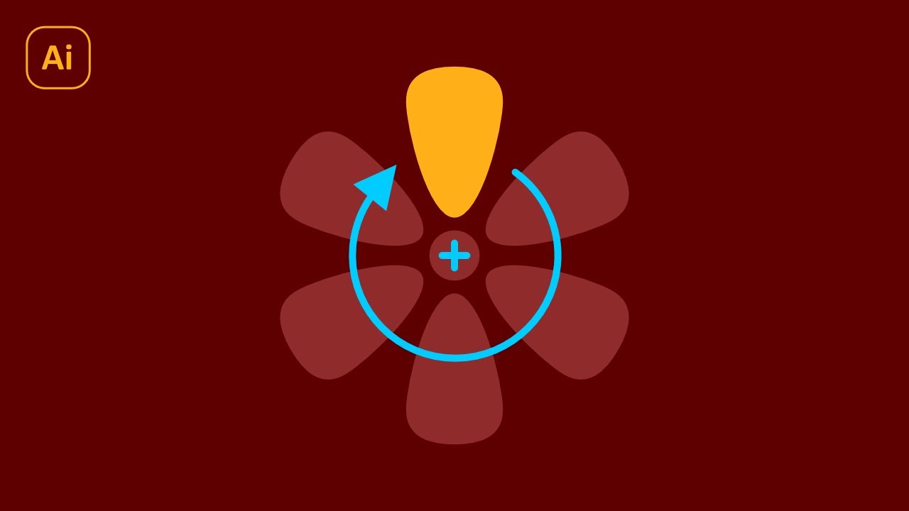 Rotate Around A Point In Illustrator - YouTube