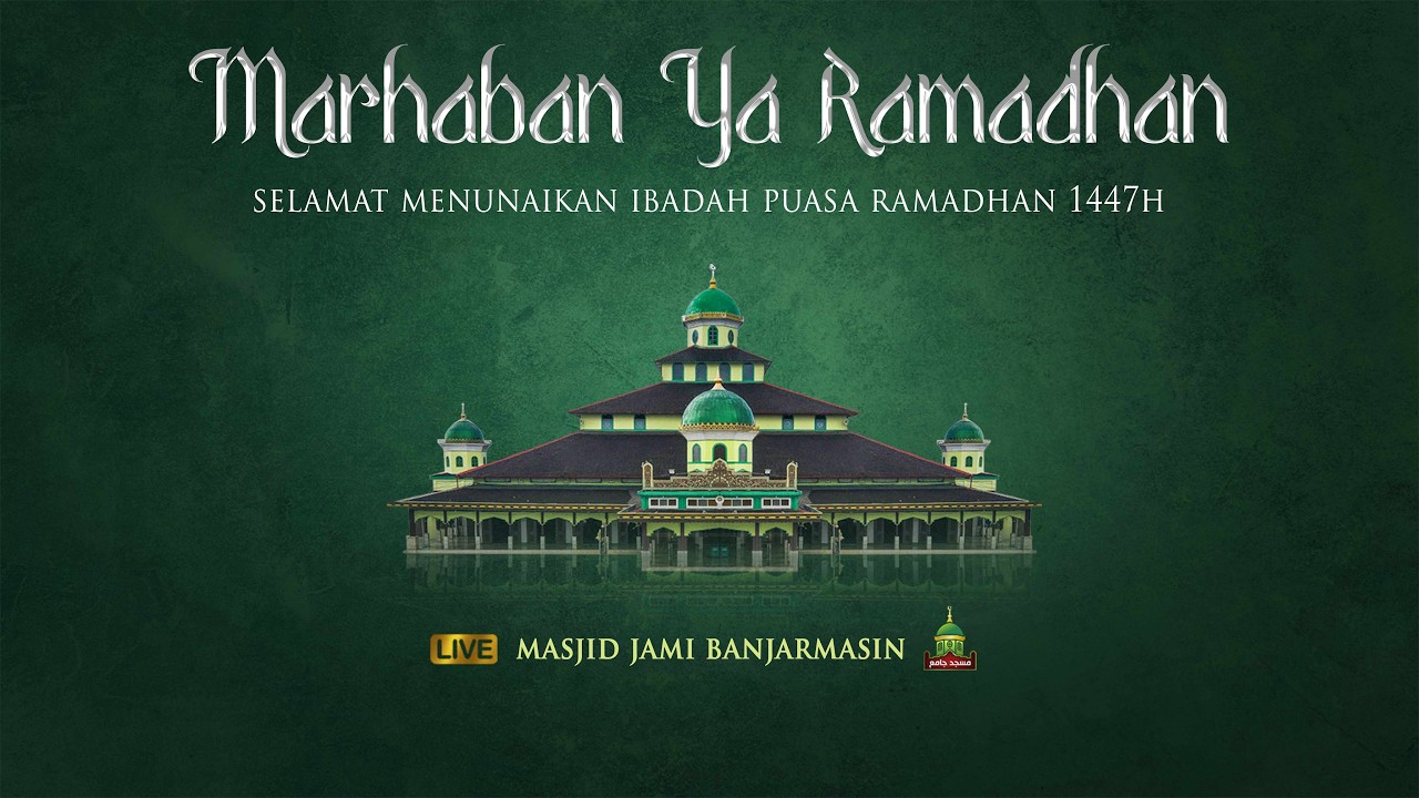 Menanti Adzan Maghrib | LIVE Berbuka Puasa di Masjid Jami Banjarmasin ...