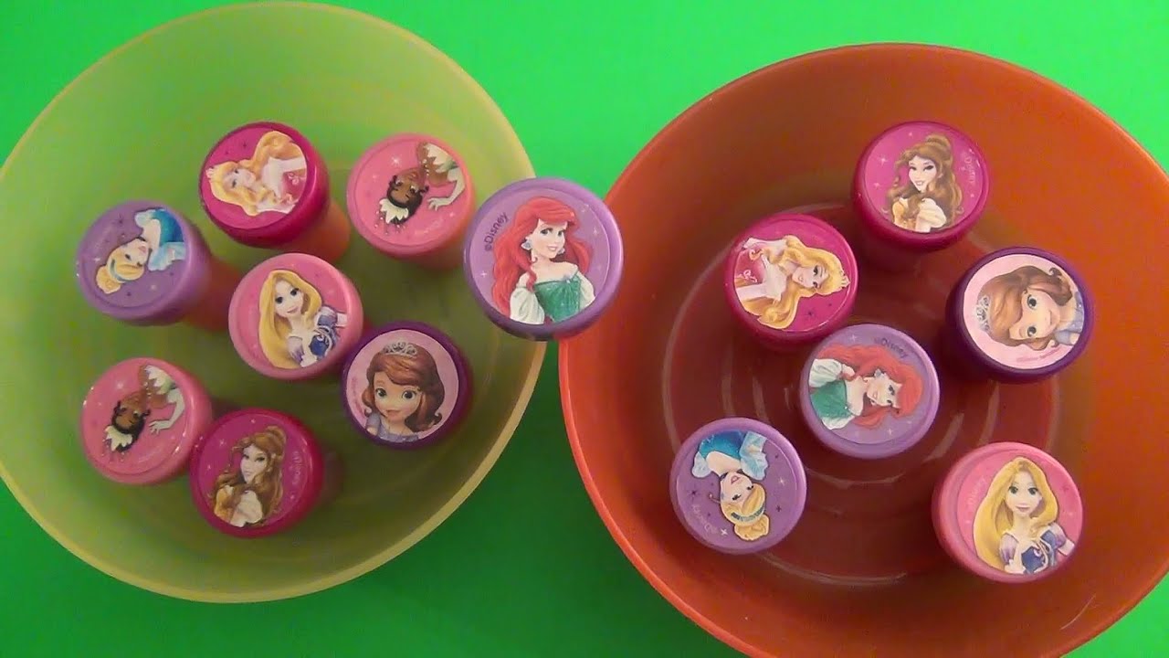 Learn How to Count with Disney Princess Stamps - YouTube