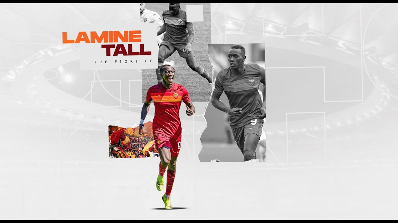 Lamine Tall Centre Forward Tre Fiori FC Highlights - YouTube