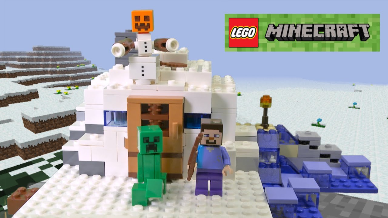 LEGO Minecraft The Snow Hideout from LEGO - YouTube