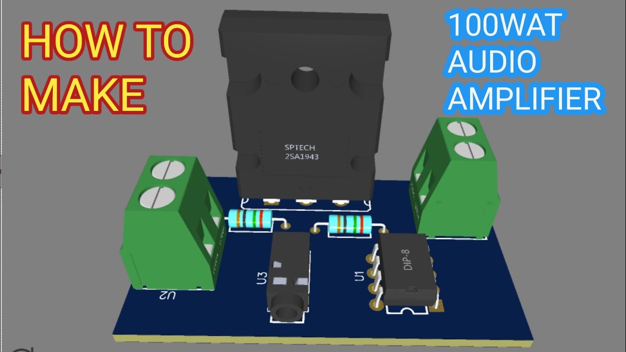 How To Make Audio Amplifier || How To Make Stereo Amplifier #inventor ...