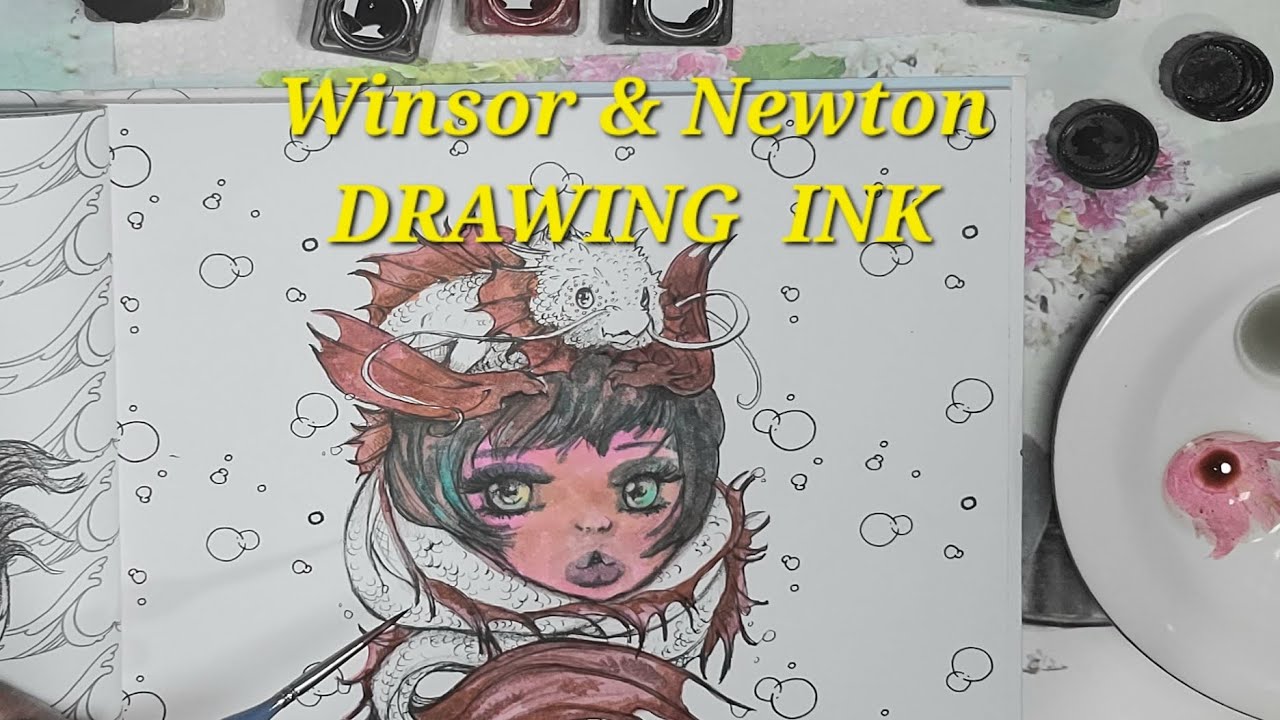 Colour Along with DRAWING INK *Mermaid and other creatures colouring ...