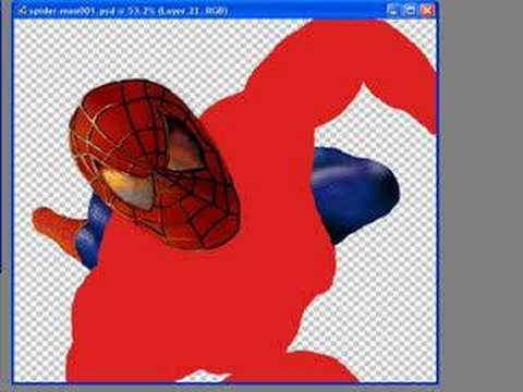 speed painting of spiderman