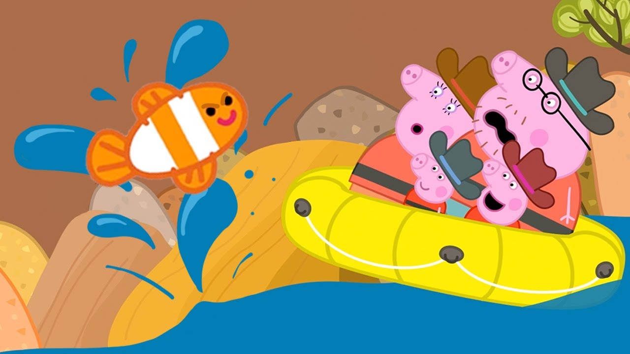 Peppa Pig Português Brasil | A Peppa adora fazer rafting na água! 💦 ...