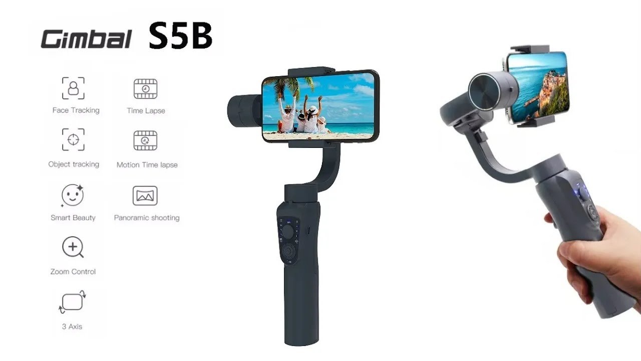 Gimbal S5B Face Automatic Tracking Handheld 3 Axis Gimbal Stabilizer ...