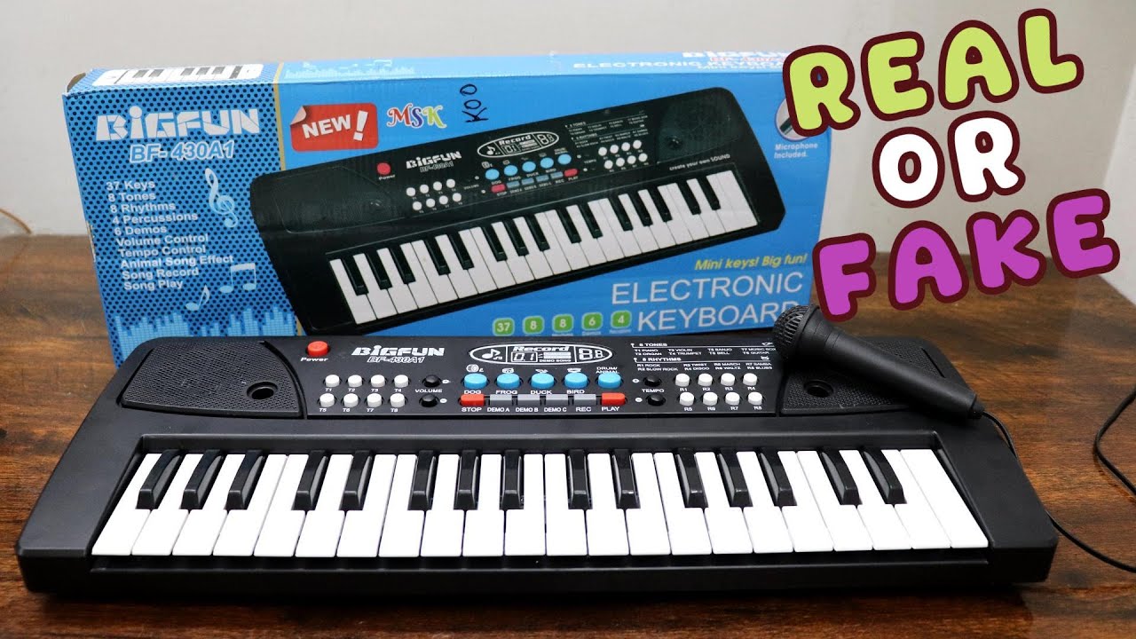 Piano Keyboard Mic Fake or Real | Toy Educational Musical Keyboard ...