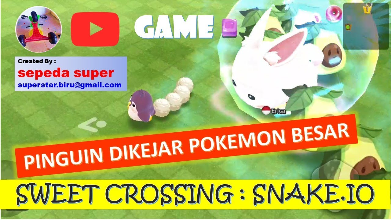 sweet crossing : snake.io ! review dan main game anti bosan - YouTube