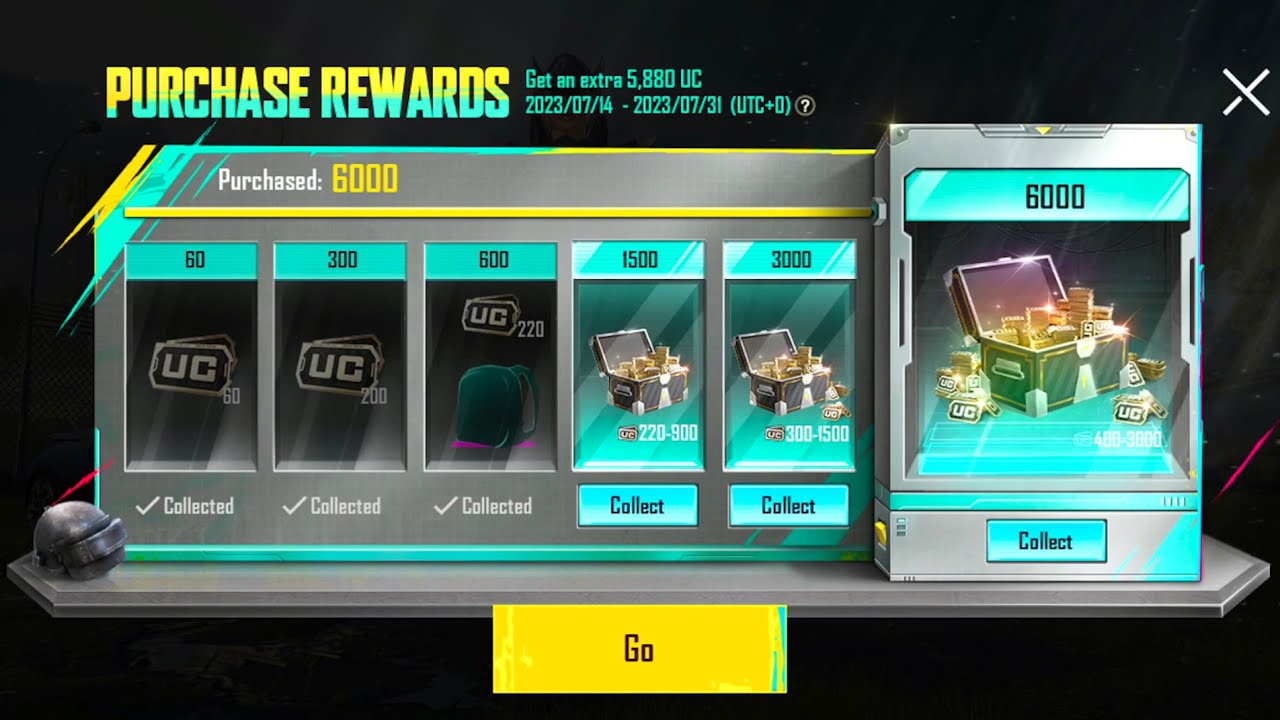 Collecting Free UC From Purchase Rewards Event In PUBG Mobile - YouTube