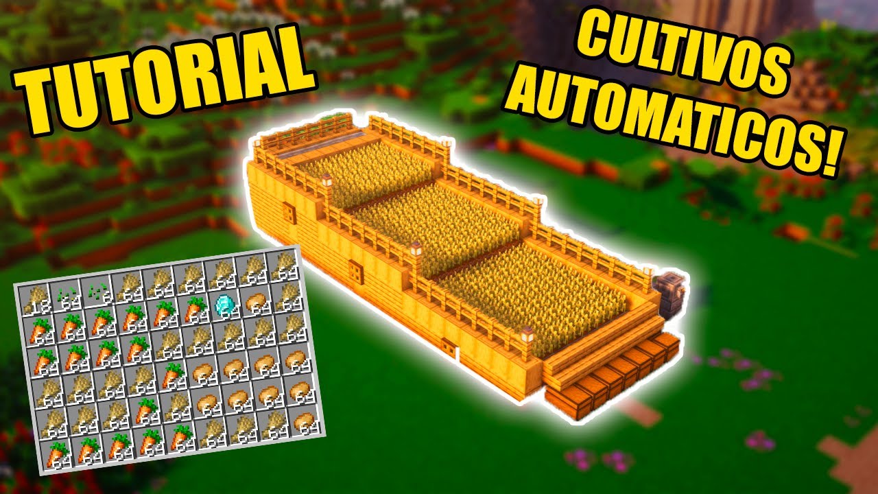 ⭐GRANJA AUTOMATICA DE CULTIVOS| Minecraft Tutorial - YouTube