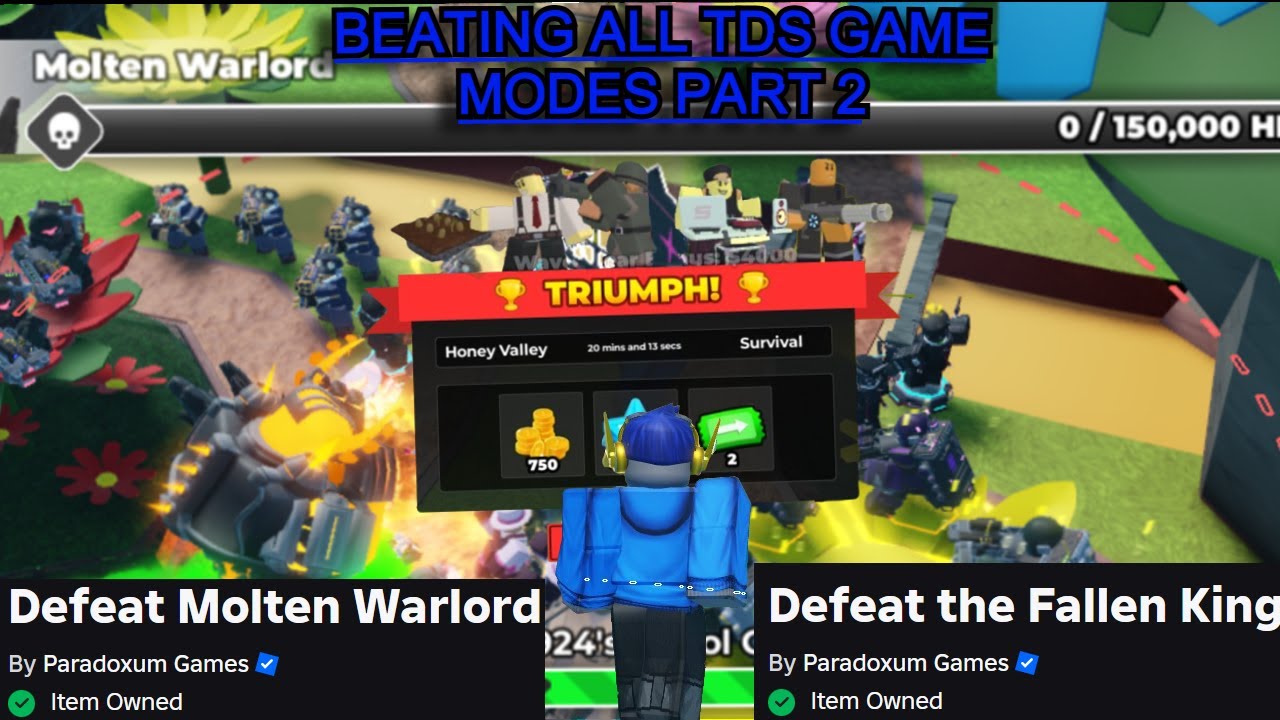 Trying to beat all Gamemodes in TDS |Part 2!| - YouTube