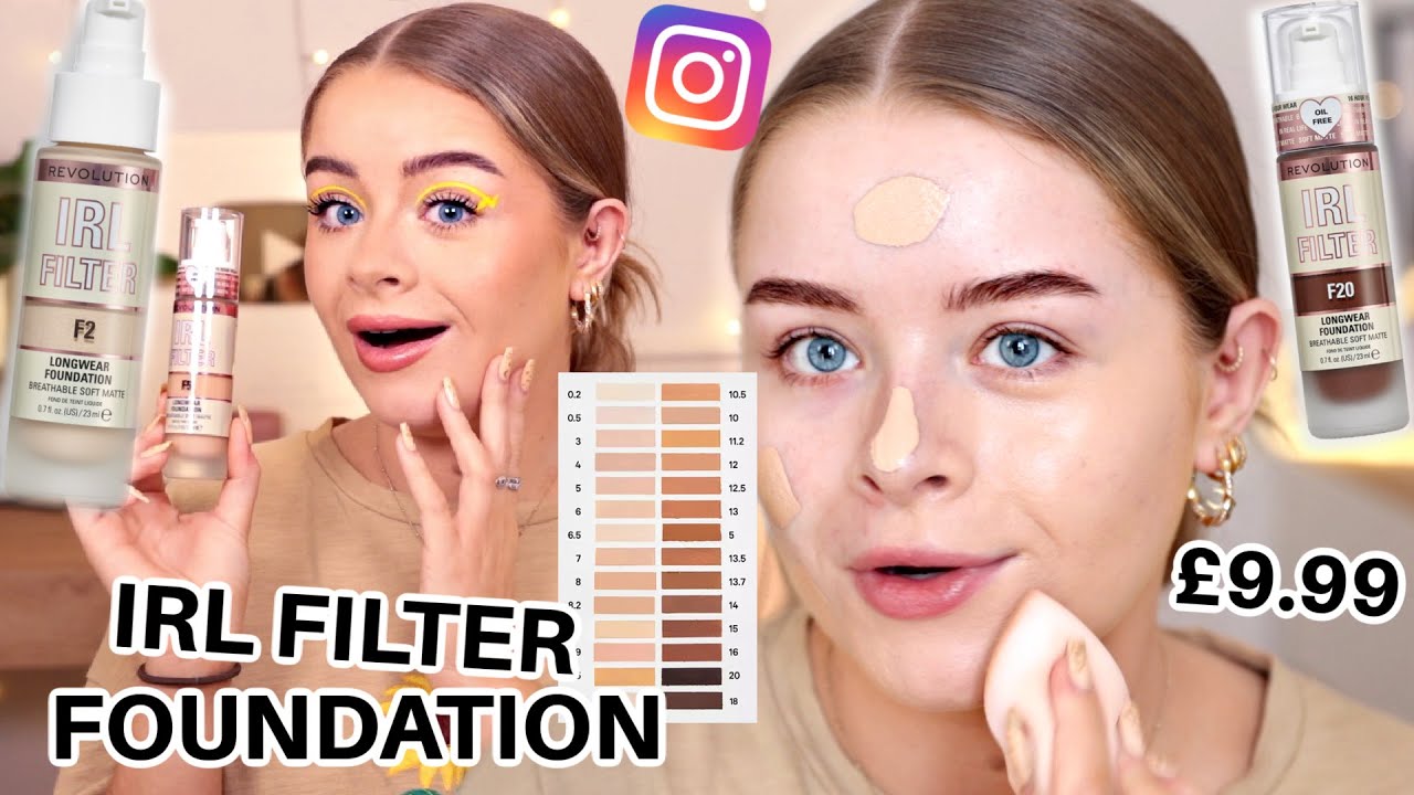 TESTING *NEW* Revolution IRL FILTER Foundation (+9 Hour wear test ...
