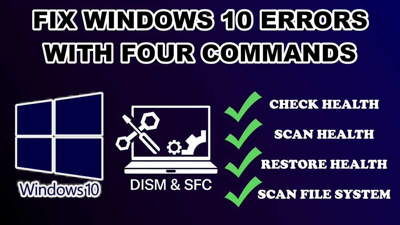 Easily Repair your Windows 10 PC by using four commands in Command ...