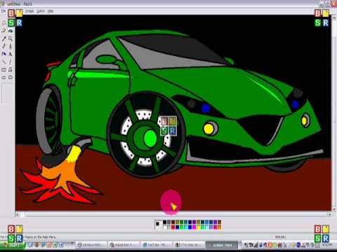 MS Paint Car Drawing by Jad 5 - YouTube