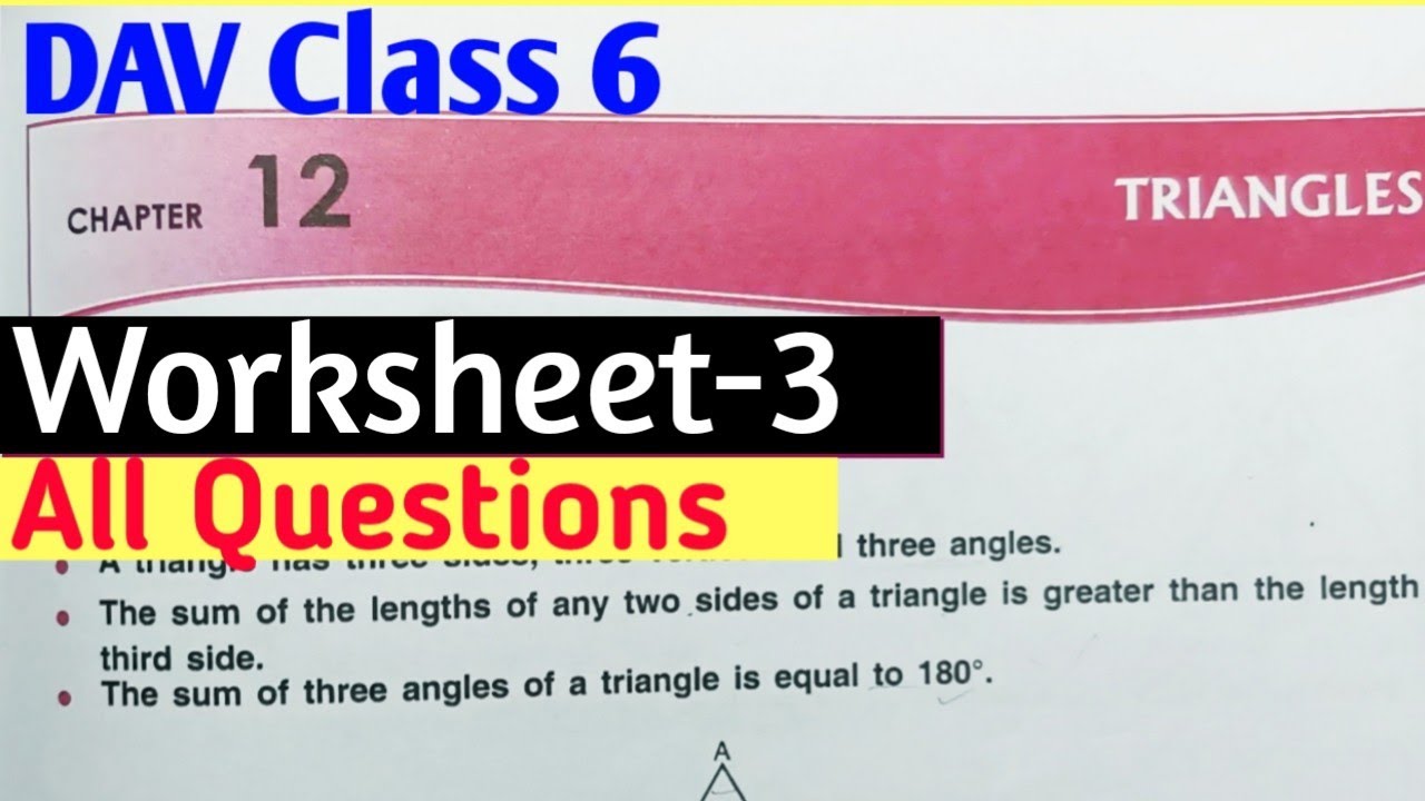 DAV Class 6 Maths Chapter 12 Worksheet 3 Solution Study With Deep DAV Class 6 Maths Chapter 12 Worksheet 3 Solution Study With Deep