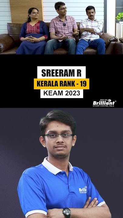 SREERAM R | KEAM 2023 Result | Kerala Rank 19 - YouTube