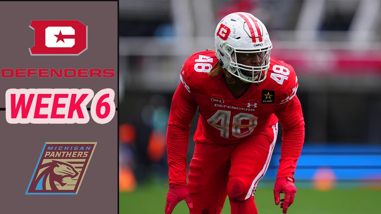 D.C Defenders vs Michigan Panthers UFL WEEK 6 FULL GAME Final | May 4 ...