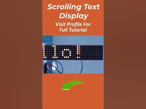 Scrolling Text Display - #Shorts - YouTube