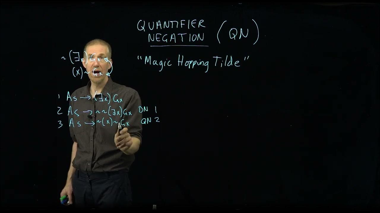Proof in predicate logic 5: Quantifier Negation - YouTube