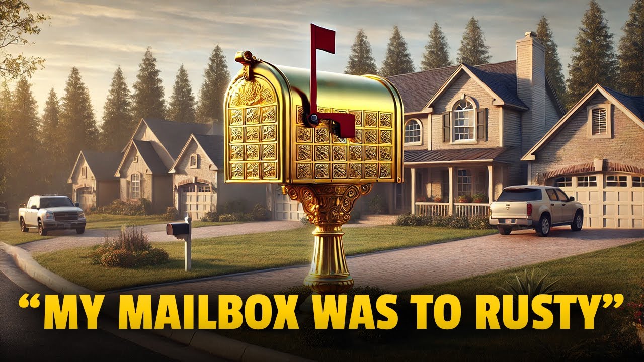 Karen Said My Mailbox Was Too “Rustic,” So I Installed a Gold Plated ...