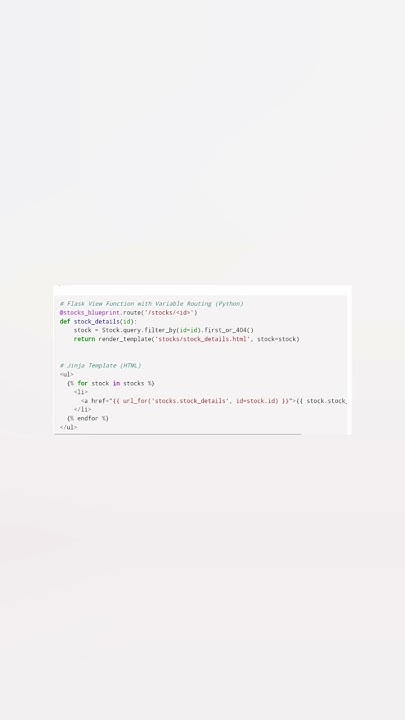 Creating Dynamic URLs in Flask with url_for() #developer #programming #flask #python - YouTube