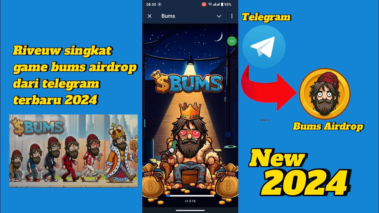 Riveuw Singkat game bums airdrop dari telegram terbaru 2024 - YouTube