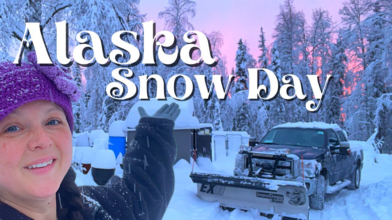 Alaska Cabin Life - Snow Day shuts it all down - YouTube