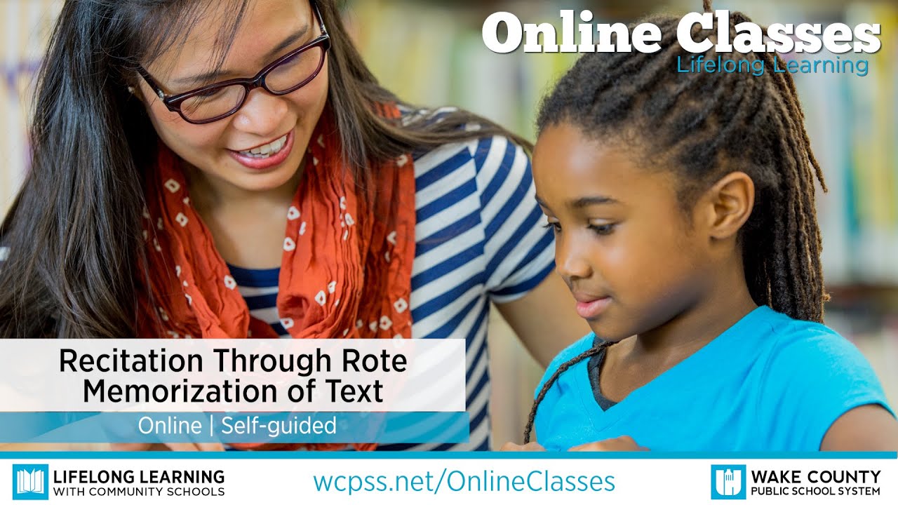 Online Classes - Recitation Through Rote Memorization of Text - YouTube