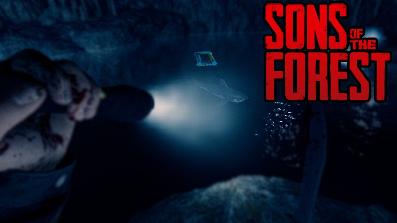 SHARKS IN A CAVE!?!? | Sons Of The Forest #3 - YouTube