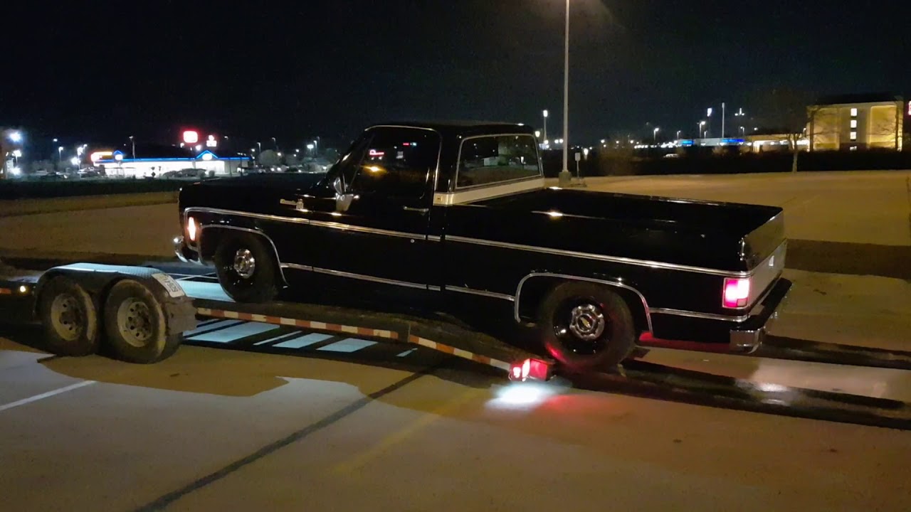 LS Swapped C10 Square Body off to a new home. - YouTube