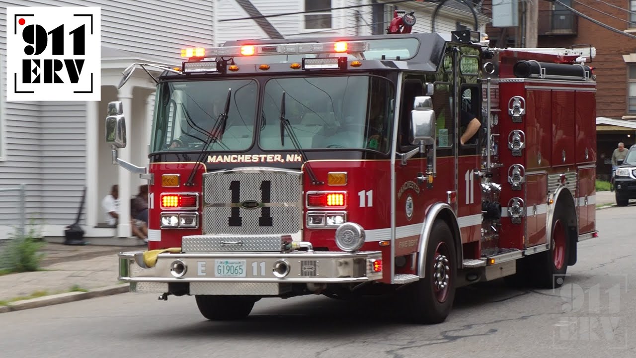 Manchester Fire Truck Responding | Engine 11 - YouTube