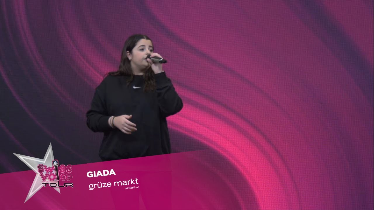 Giada - Swiss Voice Tour 2023, Grüze Markt Winterthur - YouTube