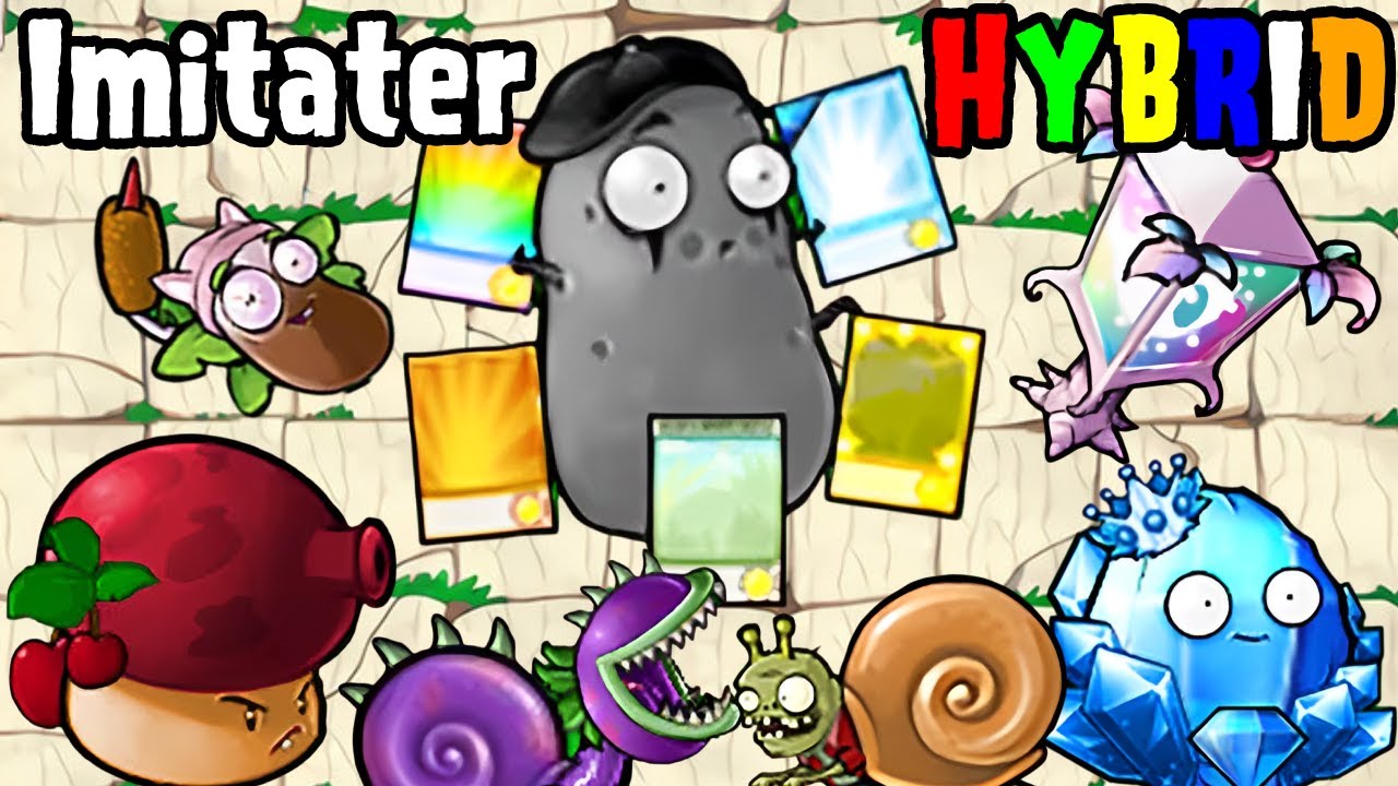 (Gameplay+Link) Plants vs Zombies Hybrid 3.3 Imitater Challenge | Game ...