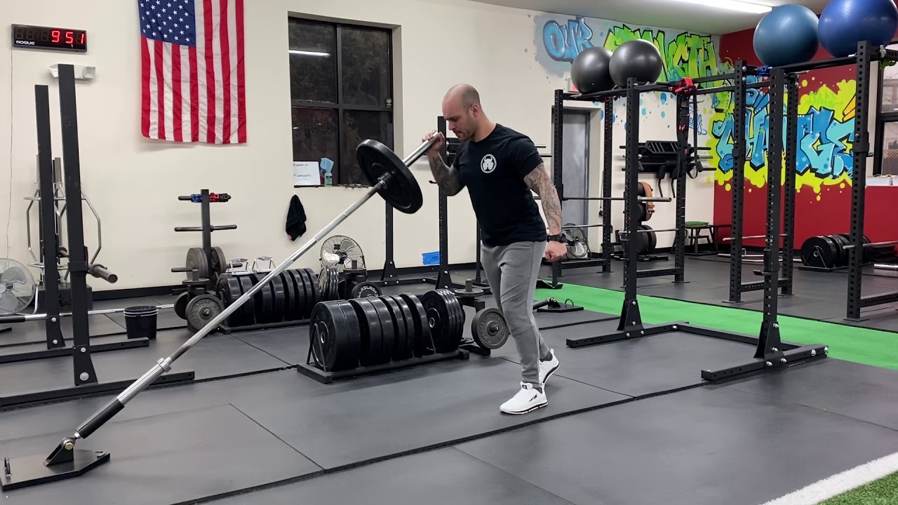 Single Arm Landmine Shoulder Press - YouTube